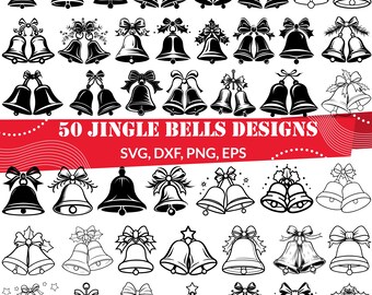 Jingle Bells SVG, Christmas Bells Svg, Holiday Bells Svg, Festive Bells ...