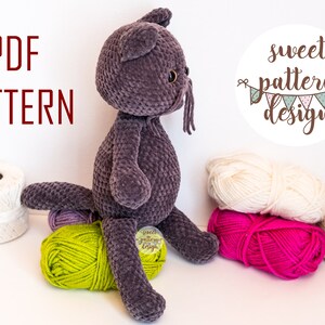 Amigurumi Big Cat Crochet Pattern Amigurumi Cat Cat Pattern - Etsy