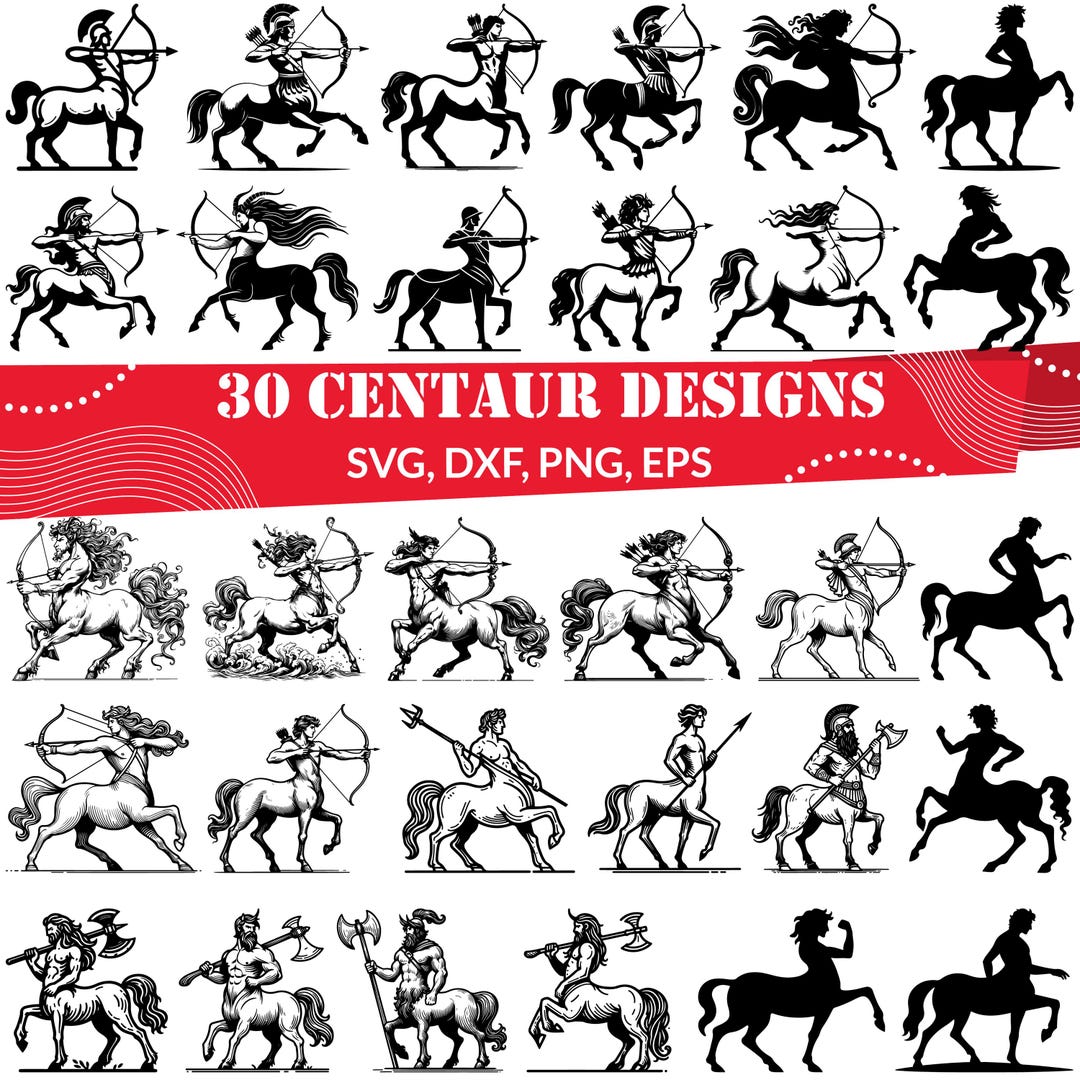 Centaur SVG Bundle, Centaur Dxf, Centaur Png, Centaur Vector, Centaur ...