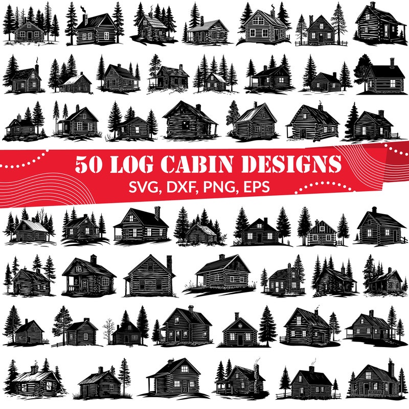 Cabin Svg - Etsy