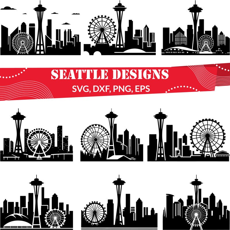 Seattle Svg - Etsy
