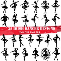 Irish Dancer SVG Silhouette, Irish Dancing Clipart,irish Dancer ...