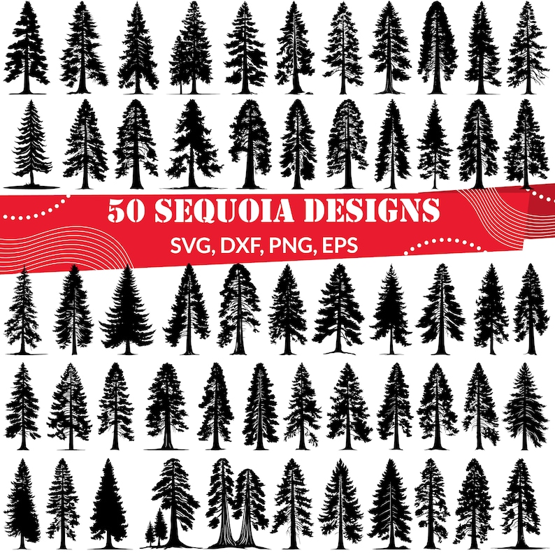 Sequoia SVG Bundle, Sequoia Dxf, Sequoia Png, Sequoia Vector, Sequoia ...