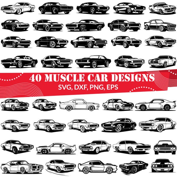 Classic Muscle Car - Etsy