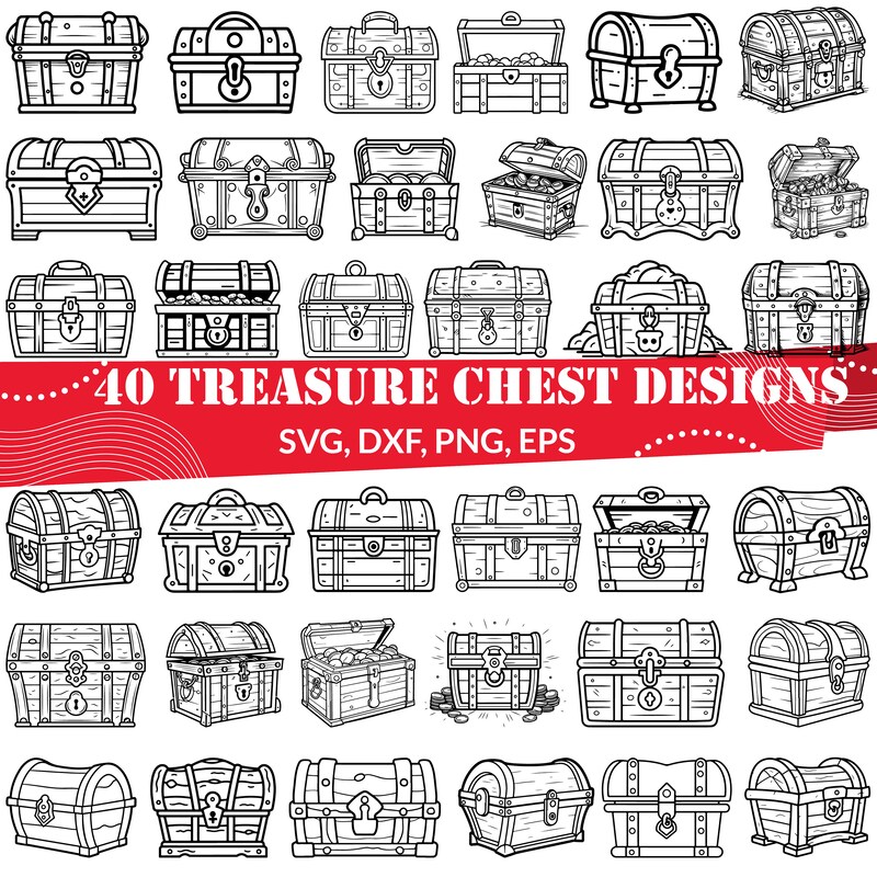 Gold Treasure Chests - Etsy