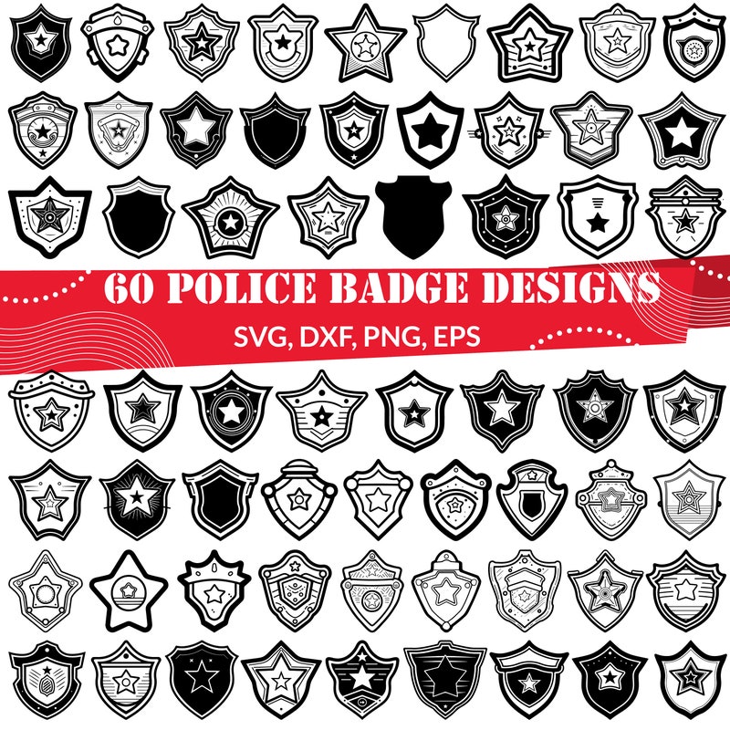 Police Badge Svg - Etsy