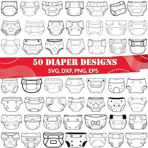 Diaper SVG Bundle, Baby Diapers Svg, Cloth Diaper Svg, Diaper Svg ...