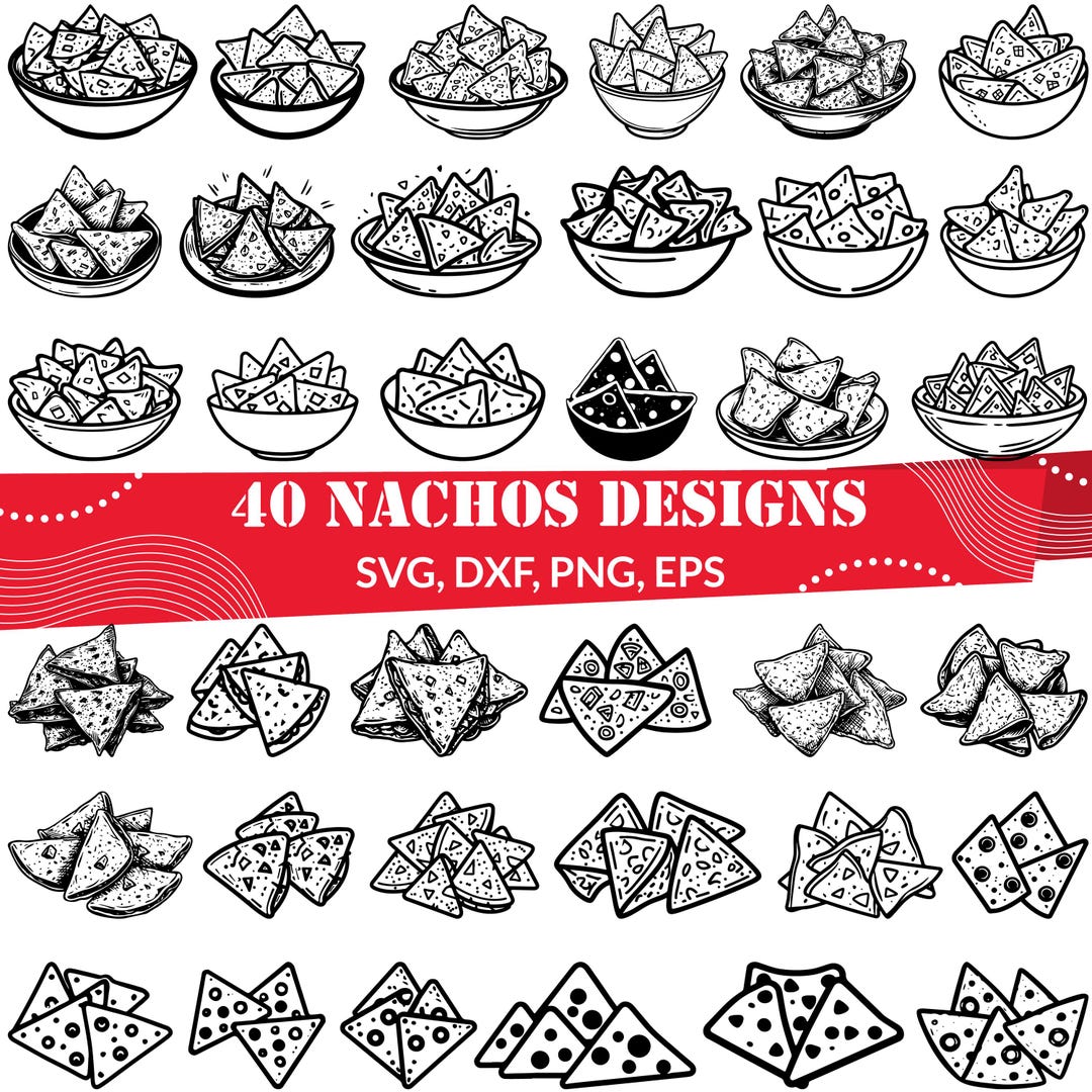 Nachos SVG Bundle, Nachos Dxf, Nachos Png, Nachos Vector, Nachos ...