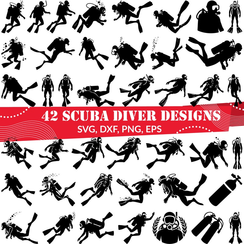 Scuba Diver Decals - Etsy