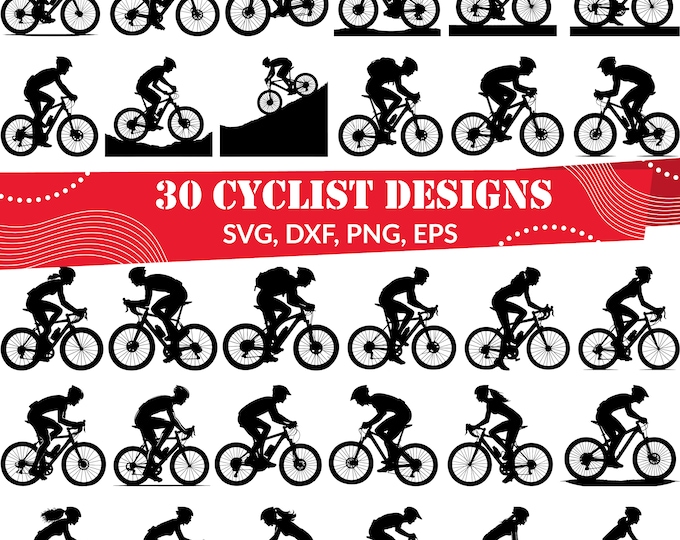 Cyclist #2 Svg, Cycling Svg, Bicycle Svg, Biking Svg, Cyclist Png ...