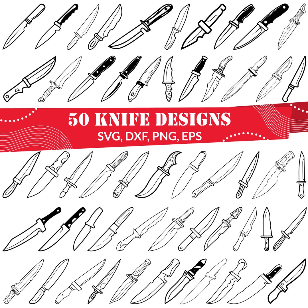 Knife SVG Bundle, Knife Vector, Knife Design, Knife Illustration, Knife ...
