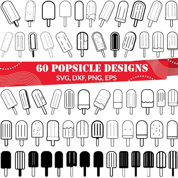 Popsicle Clipart - Etsy