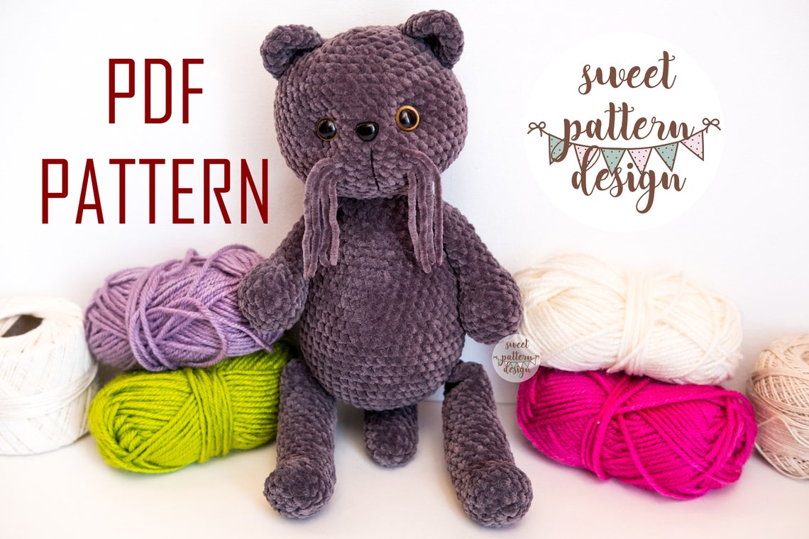Amigurumi Big Cat Crochet Pattern Amigurumi Cat Cat Pattern | Etsy