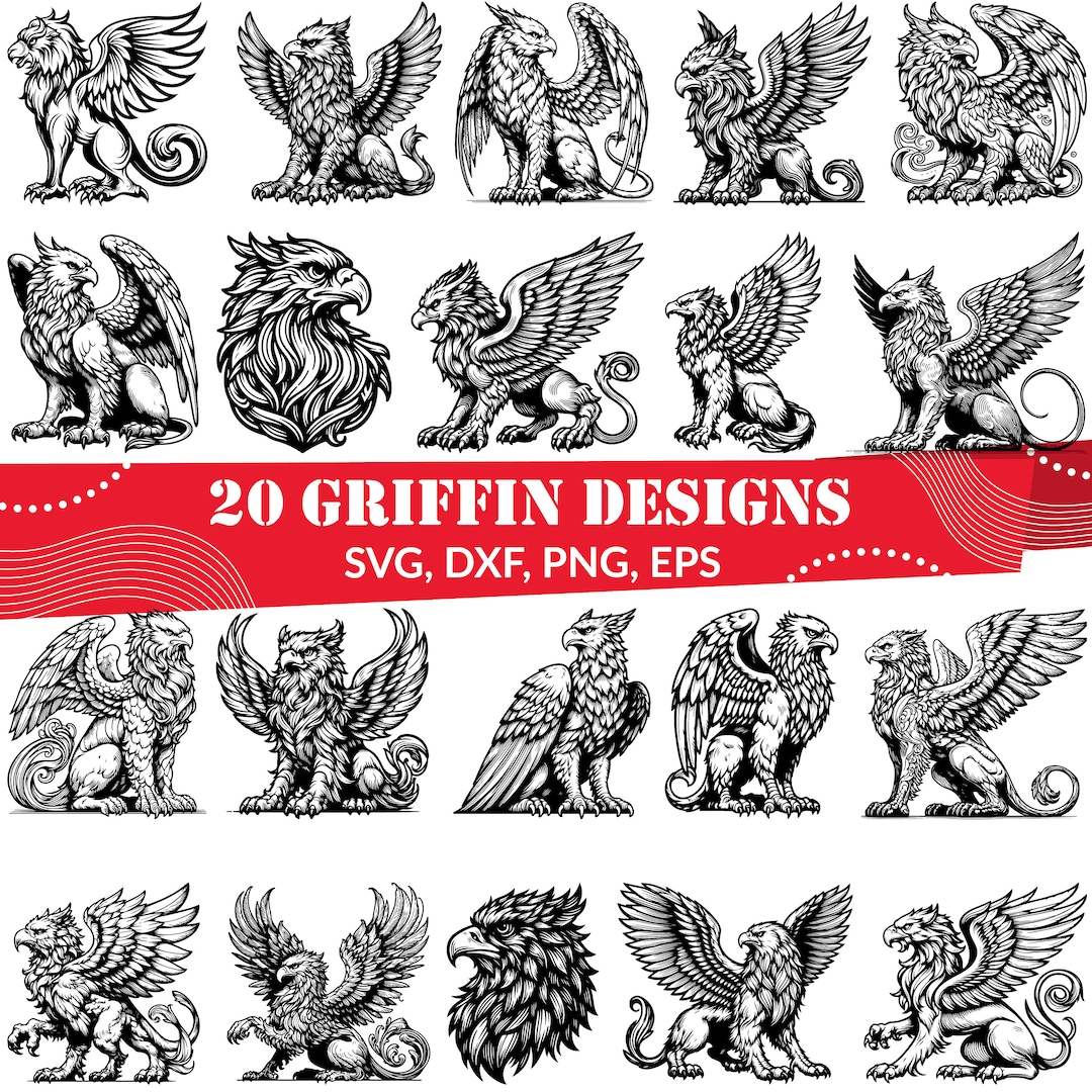 Griffin SVG Bundle, Griffin Svg, Griffin Dxf, Griffin Png, Griffin ...