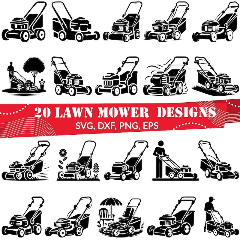 Stand on Lawn Mower Svg - Etsy