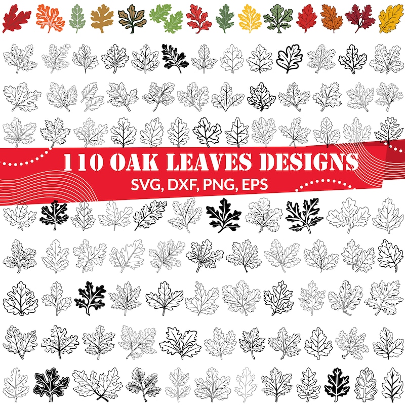 Oak Leaf Leaves - Etsy