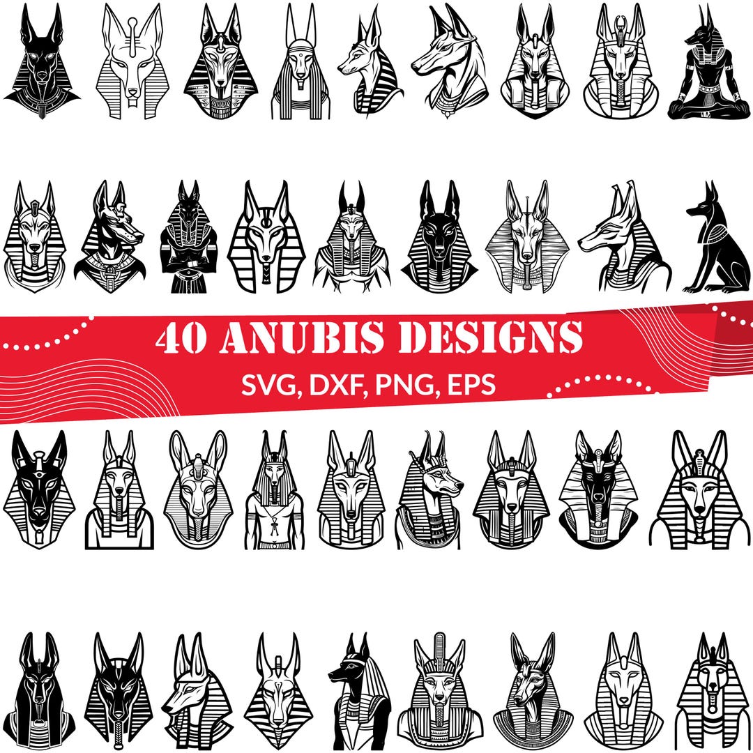 Anubis SVG Bundle, Anubis Dxf, Anubis Png, Anubis Vector, Anubis ...