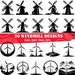 Windmill SVG Bundle, Windmill Dxf, Wind Turbine Svg, Windmill Png ...