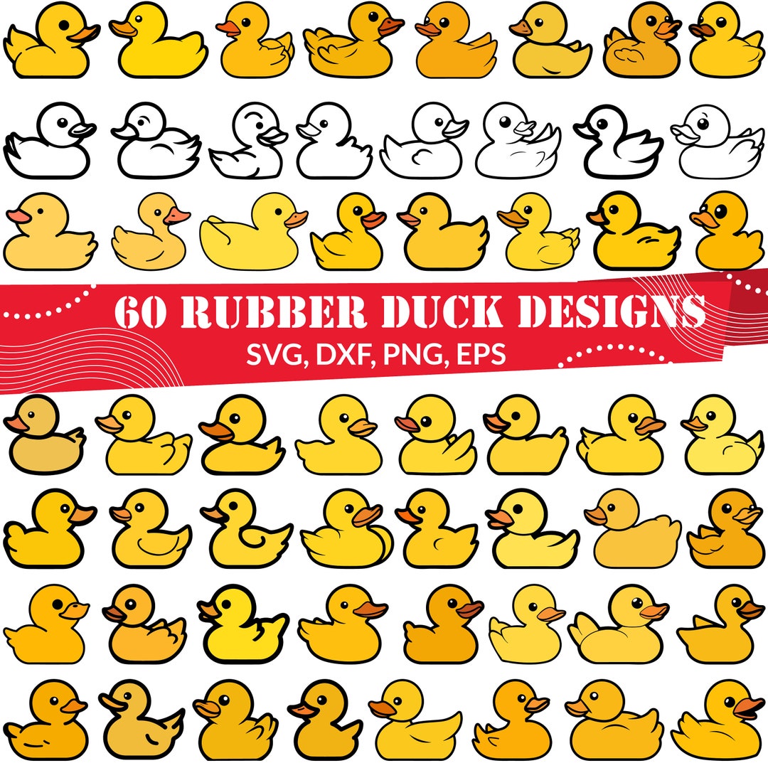 Rubber Duck SVG Bundle, Rubber Duck Dxf, Rubber Duck Png, Rubber Duck ...