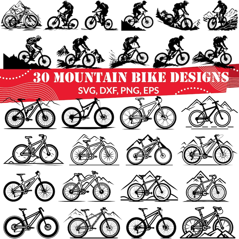 Mountain Bike Graphic Art - Etsy
