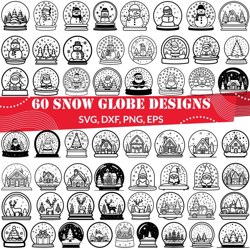 Snow Globe Night Light Svg - Etsy UK