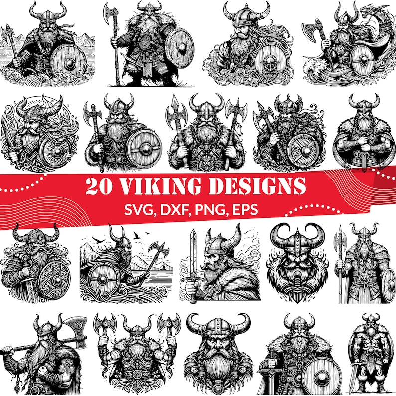 Viking SVG Bundle, Viking Drawings, Sketch Viking Svg,viking Dxf ...