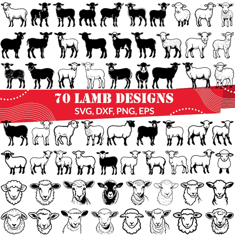 Show Lamb Silhouette - Etsy