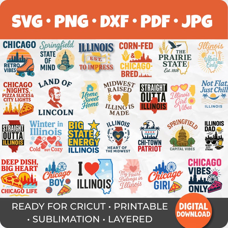 I Love Illinois - Etsy