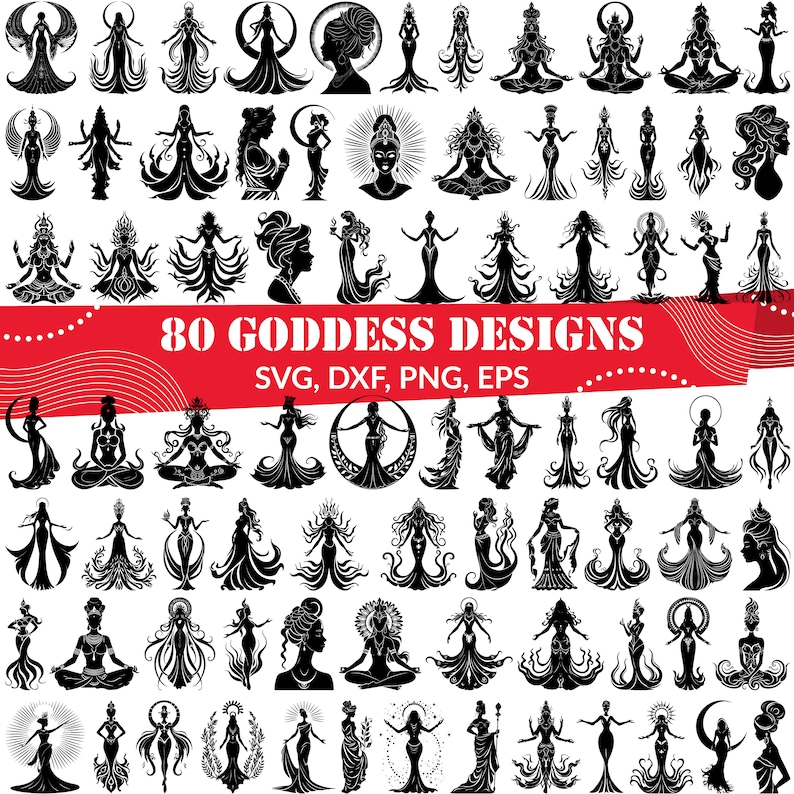 Goddess SVG Bundle, Goddess Dxf, Goddess Png, Goddess Vector, Goddess ...
