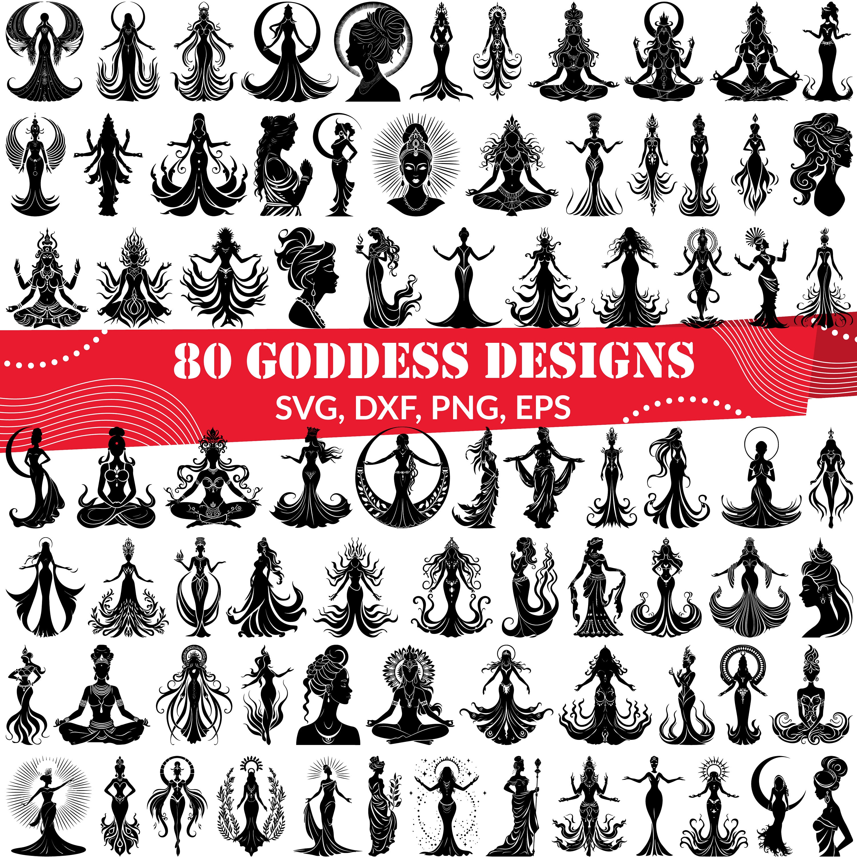 Goddess SVG Bundle, Goddess Dxf, Goddess Png, Goddess Vector, Goddess ...