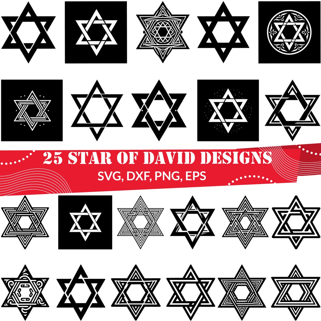 Star of David SVG | Jewish Symbol Clipart | Religious Heritage Design ...