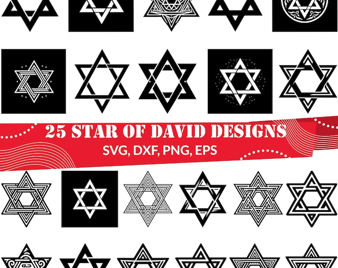 Digital SVG, Star of David , SVG, Pdf, Png, Jpg, Cricut - Etsy Canada