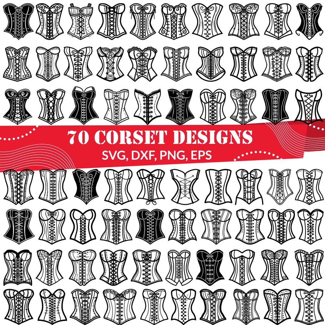 Corset SVG Bundle, Corset Dxf, Corset Png, Corset Vector, Corset ...