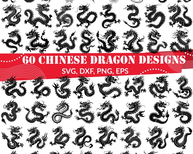 Dragon Svg Dragon Png Chinese Dragon Svg Dragon Head Svg Dragon Clipart ...