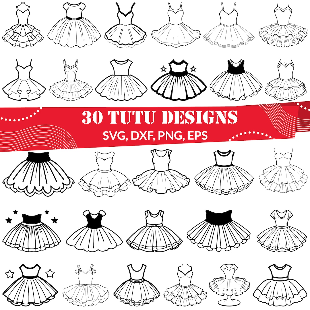 Tutu SVG Bundle, Tutu Dxf, Tutu Png, Tutu Vector, Tutu Monogram ...