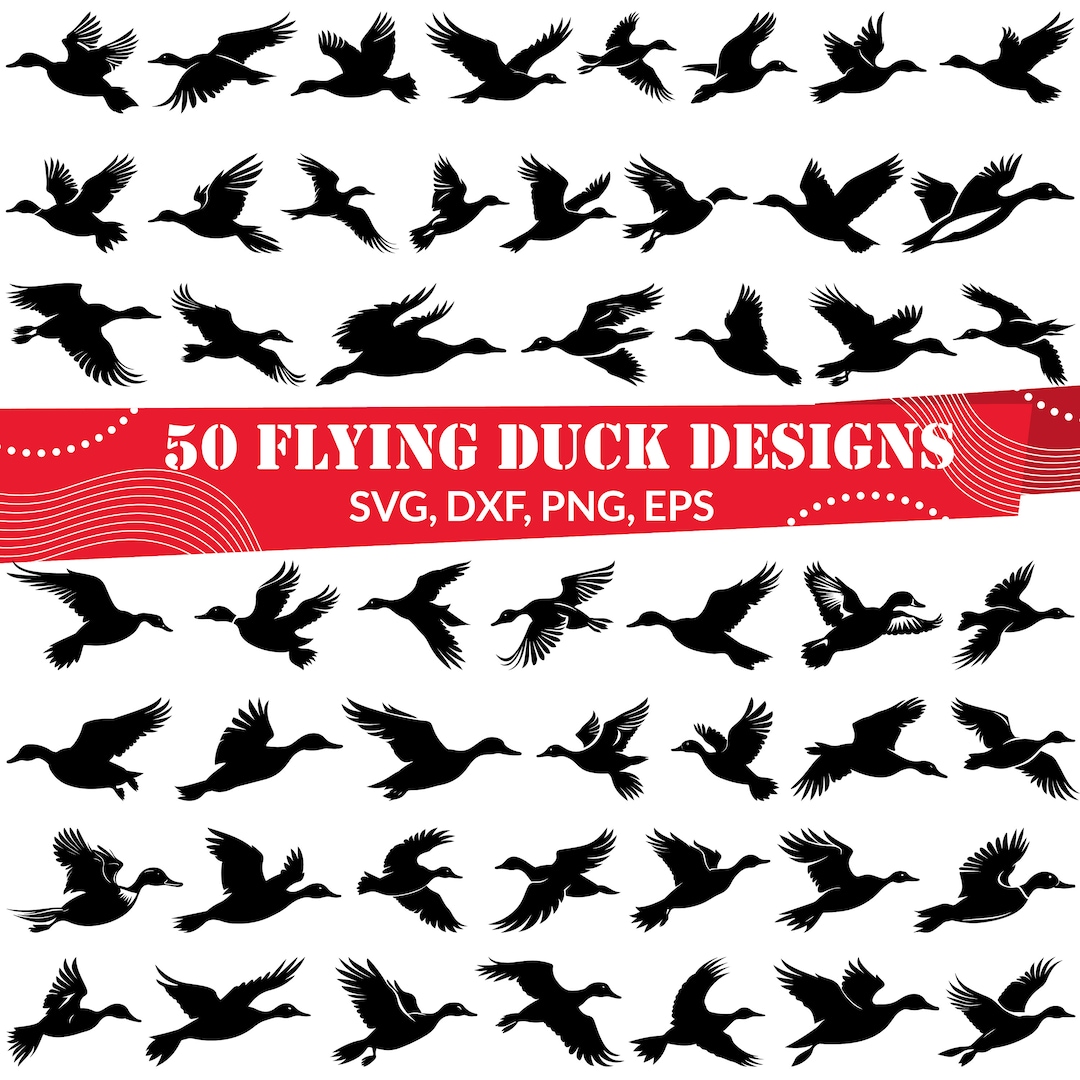 Flying Duck SVG Bundle, Flying Duck Dxf, Flying Duck Png, Flying Duck ...