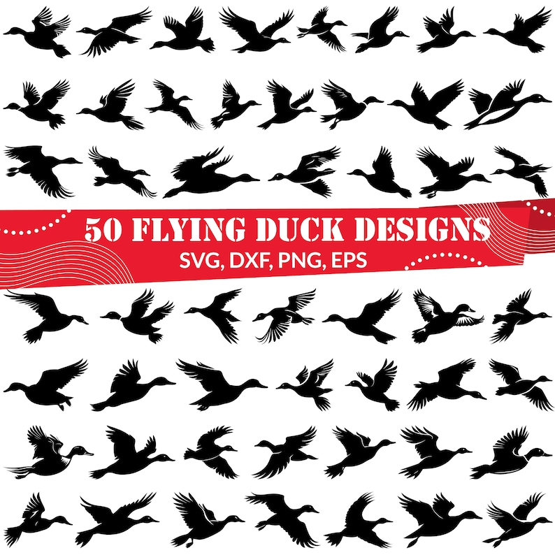 Flying Duck SVG Bundle, Flying Duck Dxf, Flying Duck Png, Flying Duck ...