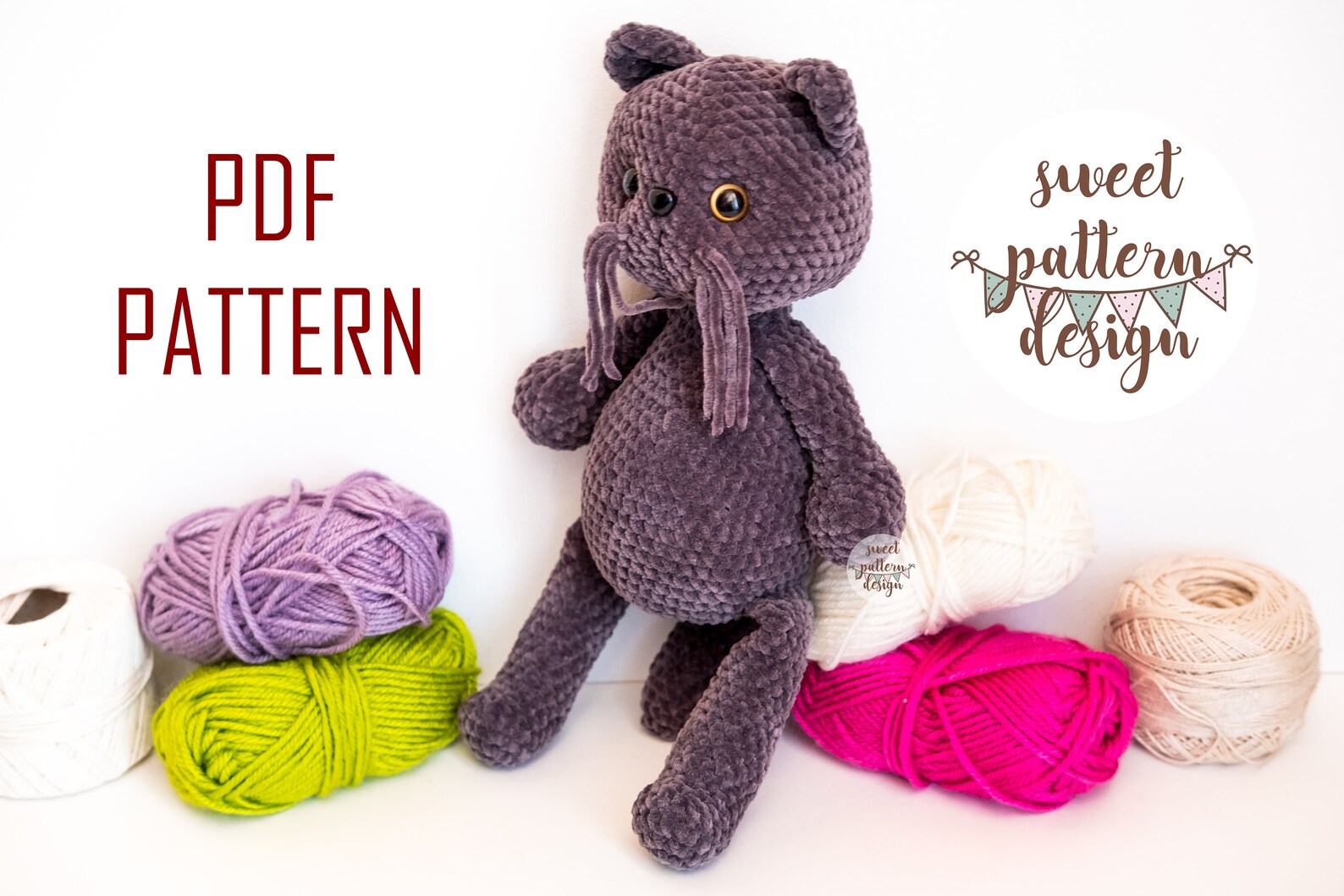 Amigurumi Big Cat Crochet Pattern Amigurumi Cat Cat Pattern - Etsy