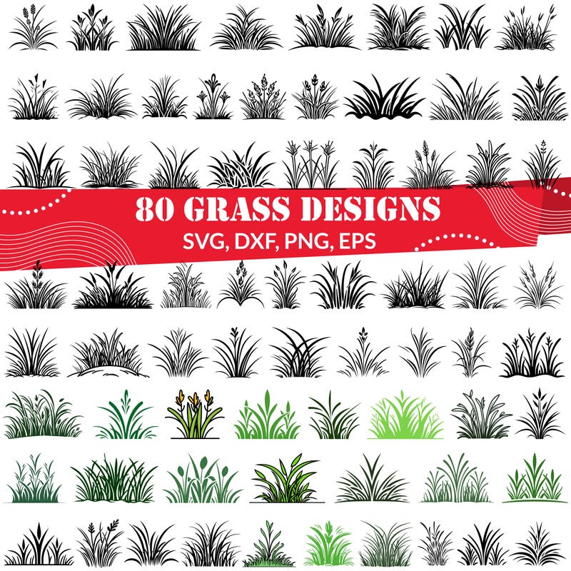 Grass Svg - Etsy