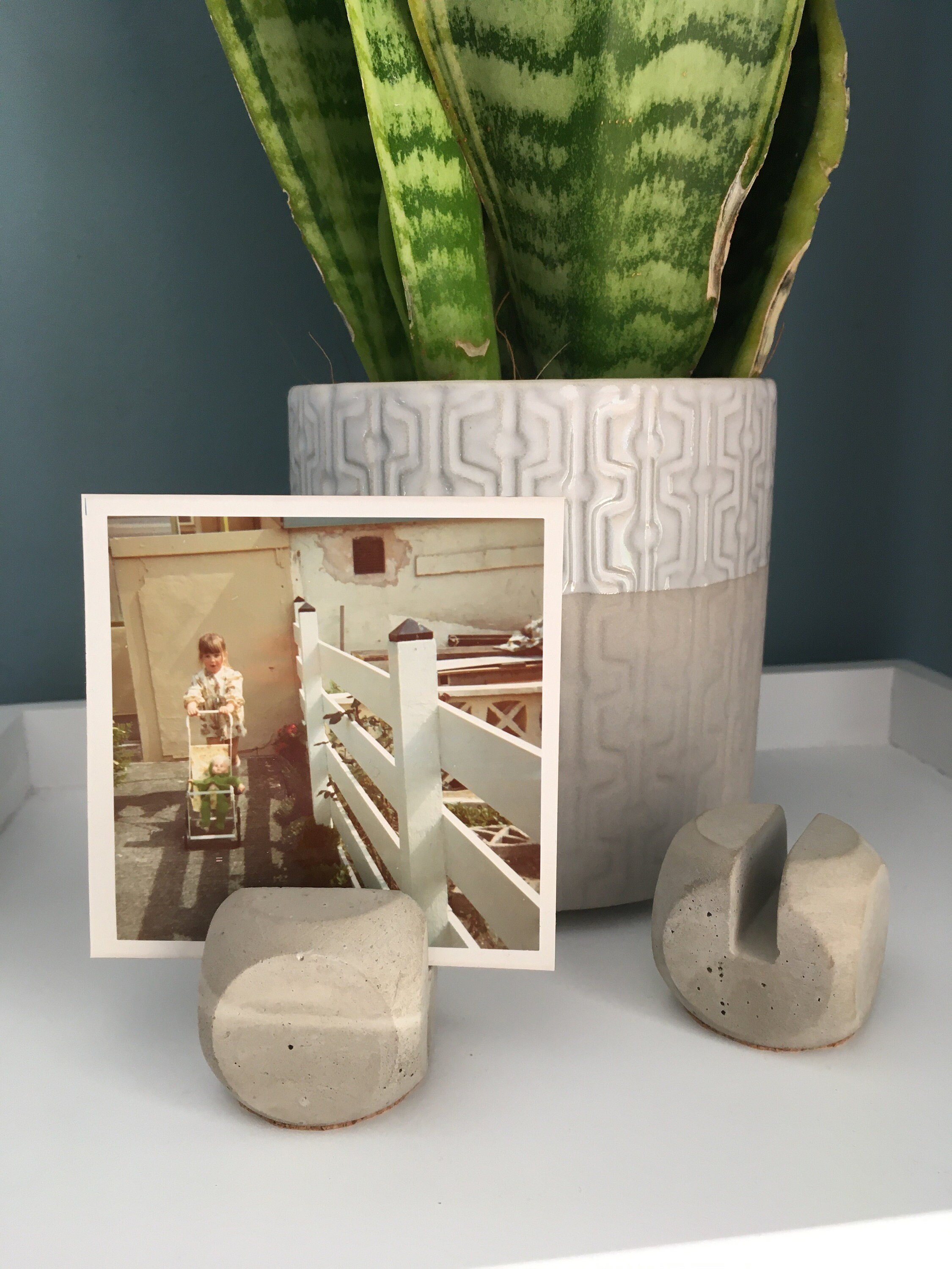 Concrete Photo Stand - Etsy