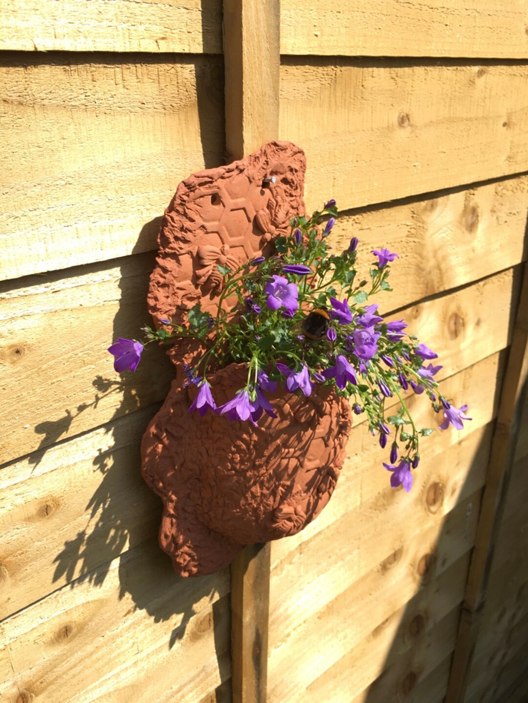 Terracotta Bee Hive Planter, Bee Hive Plant Pot, Plant Pot With Bees ...