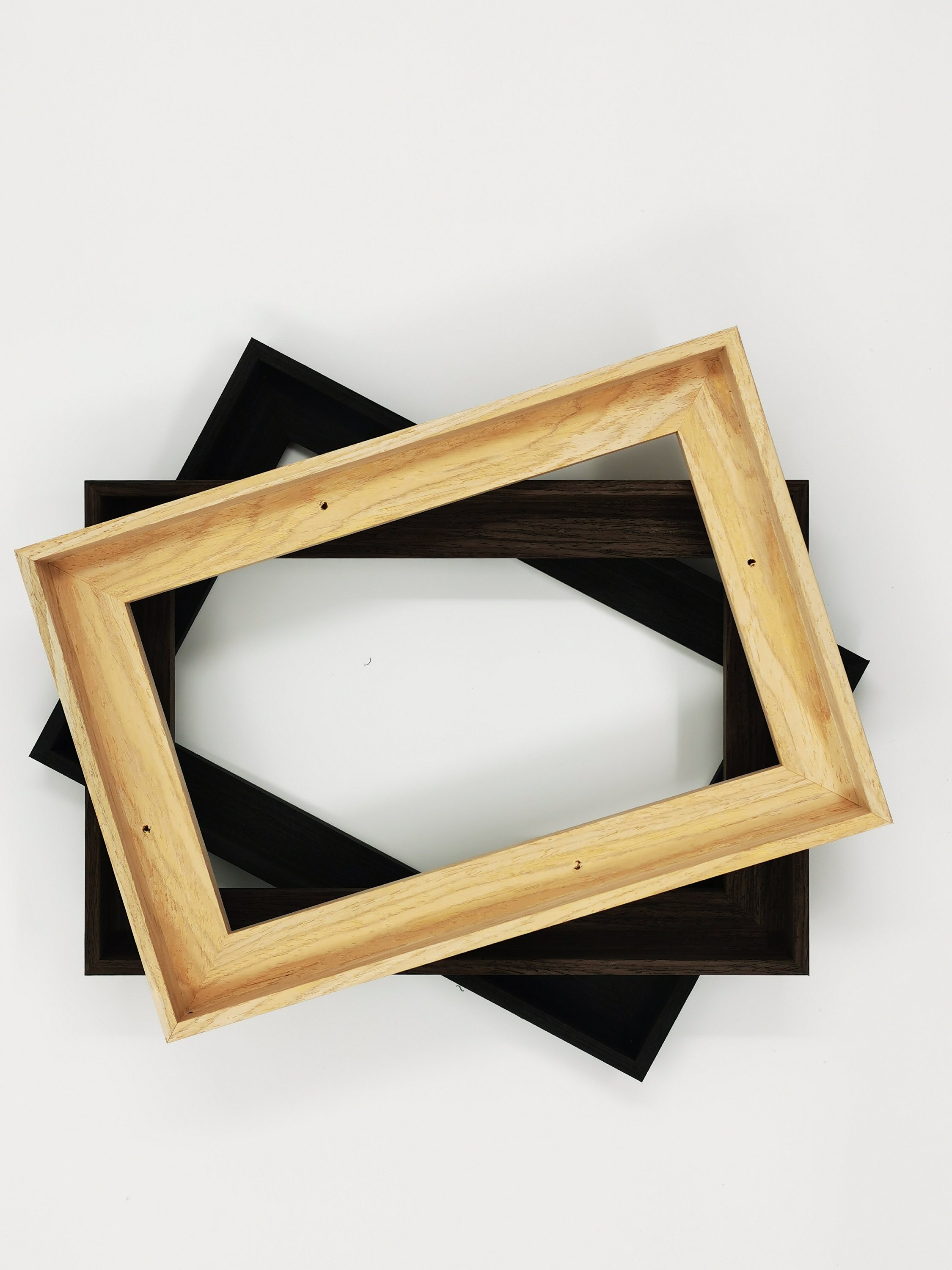 Ship From USA GVS-ART Solid Wood Grain Pattern Floating Frame for ...