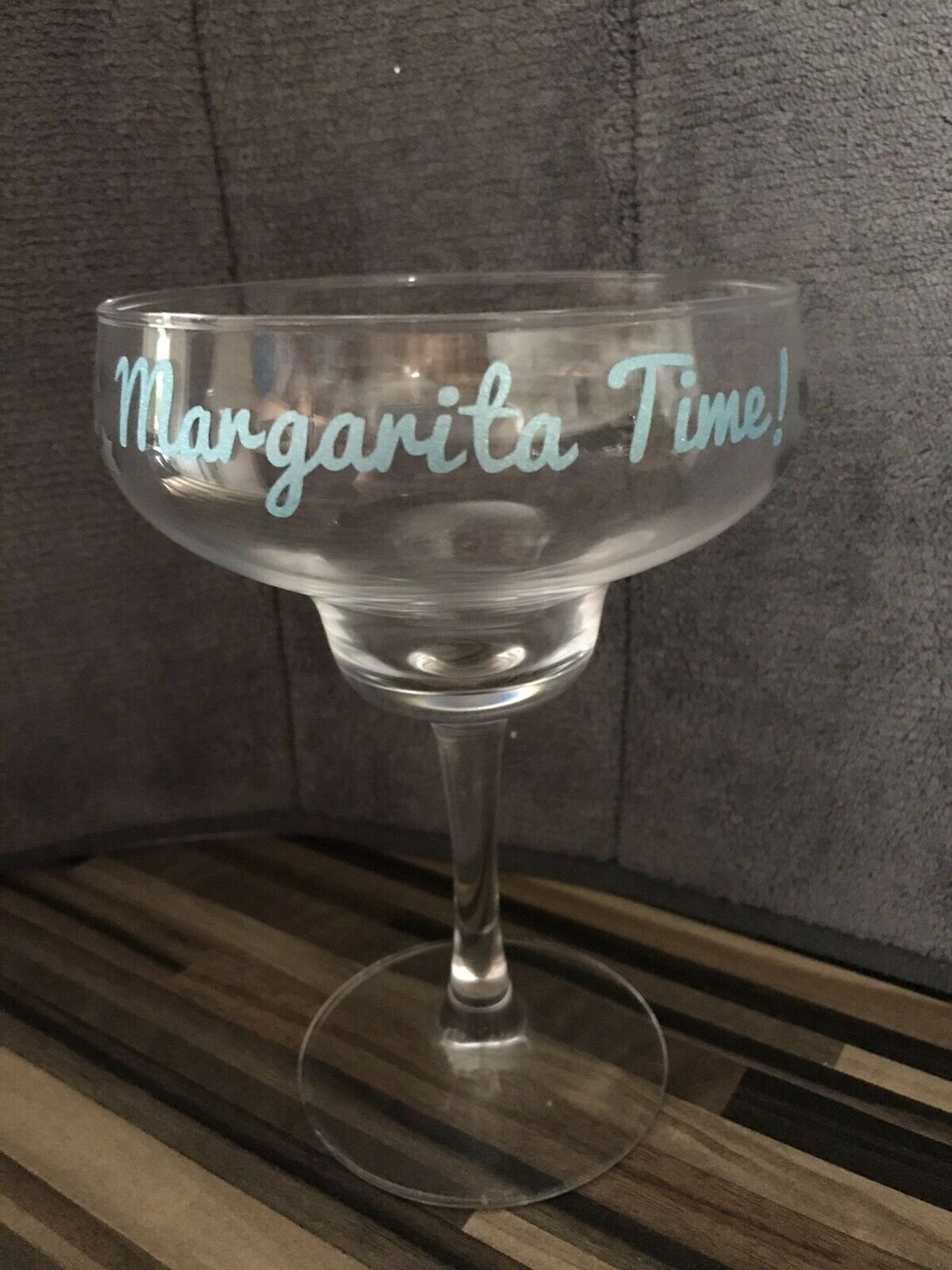 Margarita Time! Margarita Glass With Sparkly Blue Decoration and Stars ...