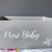 Personalised Baby Box Any Name/wording Put on Ready to Fill Basket ...