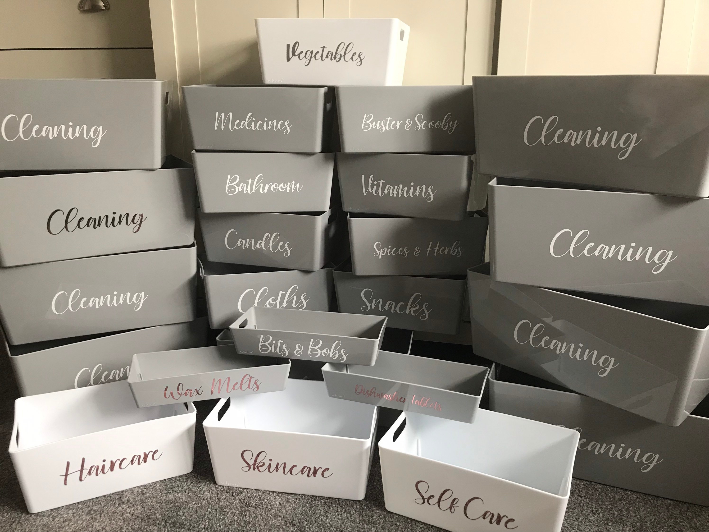 Personalised Storage Box Cleaning Cupboard Organising Mrs - Etsy UK