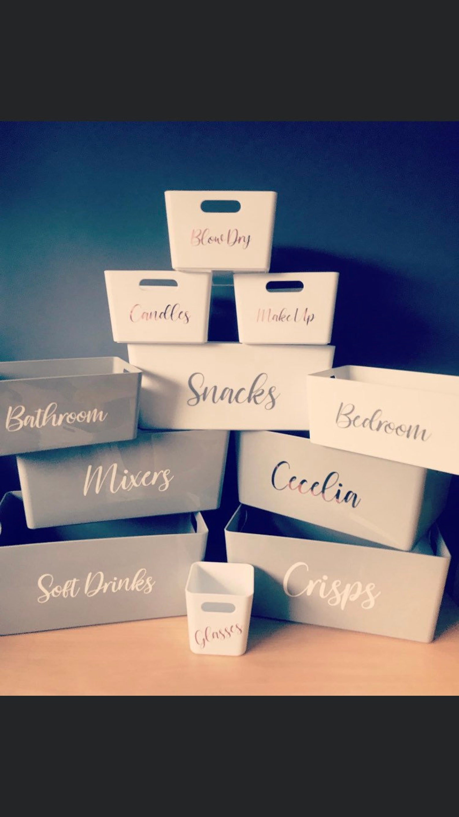 Personalised Storage Box Cleaning Cupboard Organising Mrs | Etsy UK