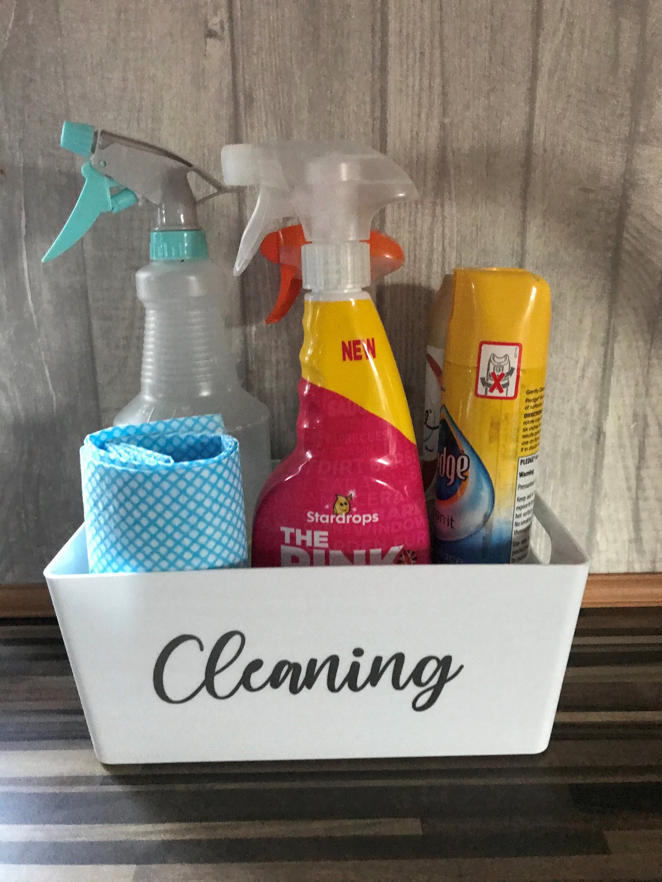 Personalised Storage Box Cleaning Cupboard Organising Mrs - Etsy UK