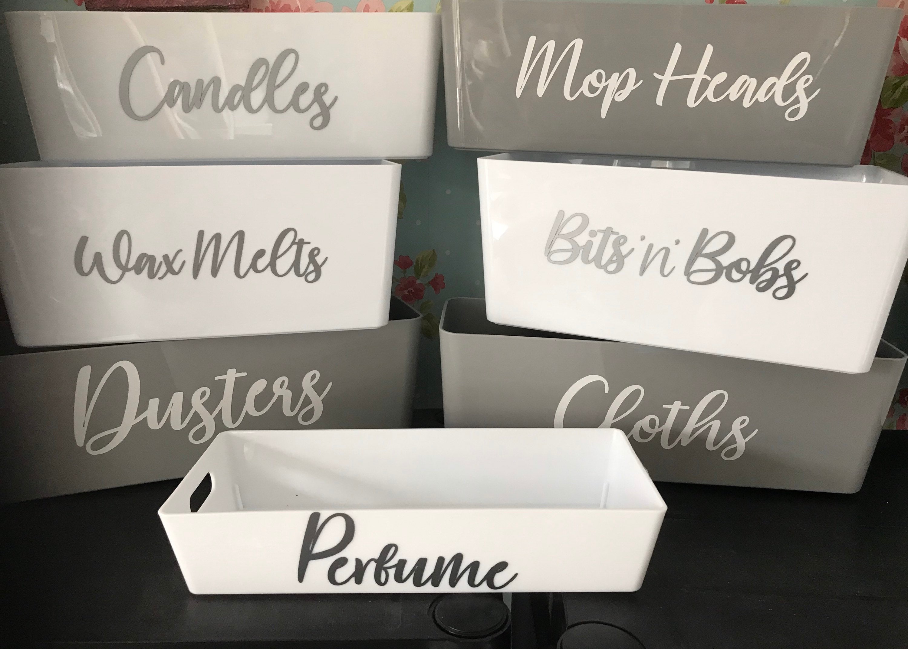 Personalised Storage Box Cleaning Cupboard Organising Mrs | Etsy UK