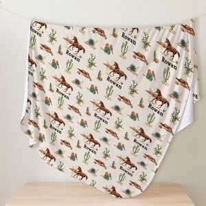 Western Personalized Jersey Crib Sheet, Baby Bedding Set, Crib Sheet ...