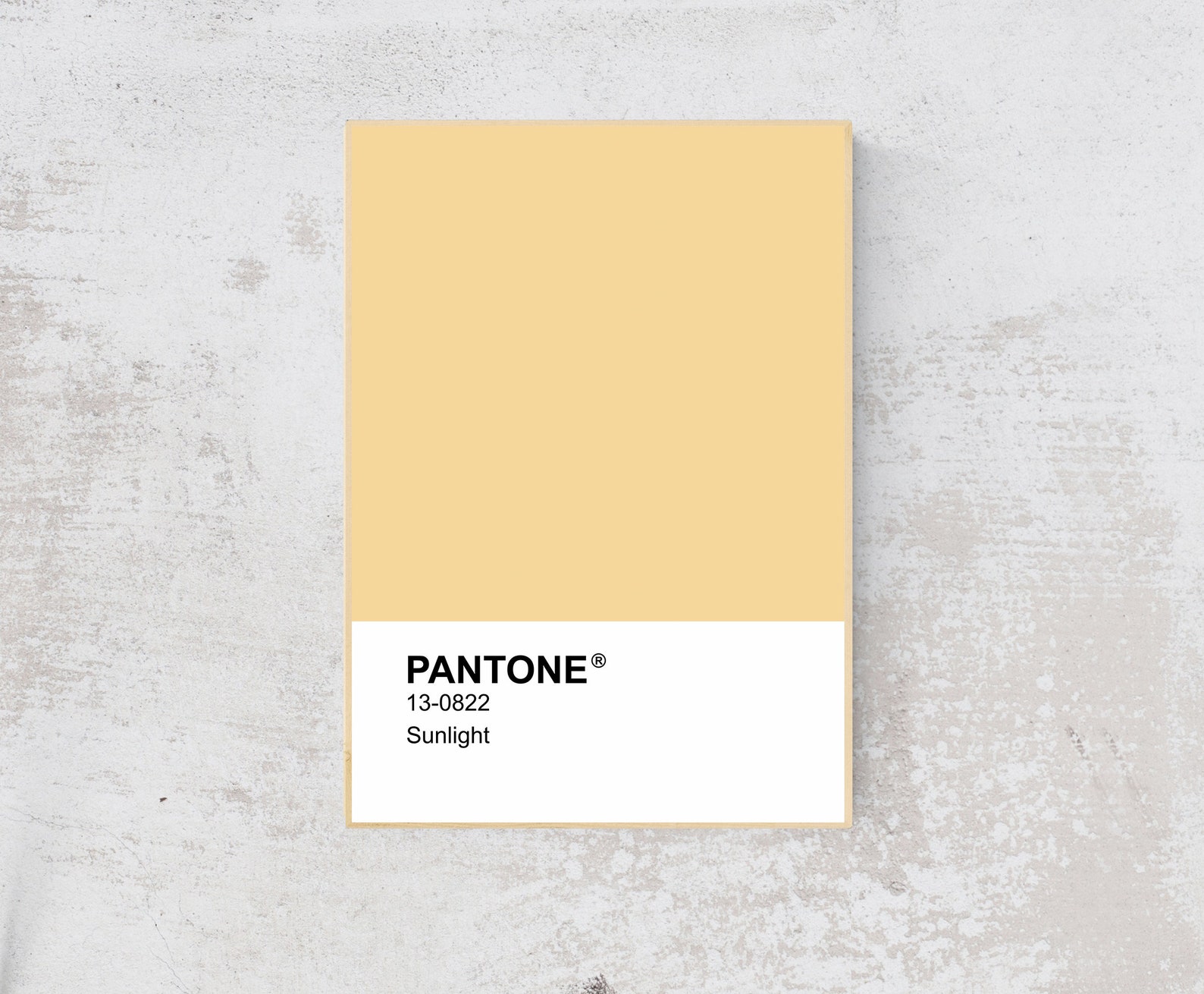 Pantone Pantone Sunlight Fashion Wall Art Pantone Poster | Etsy